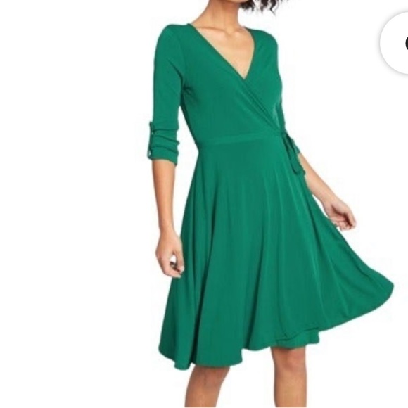 Modcloth | Dresses | Modcloth Kelly Green Wrap Dress | Poshmark